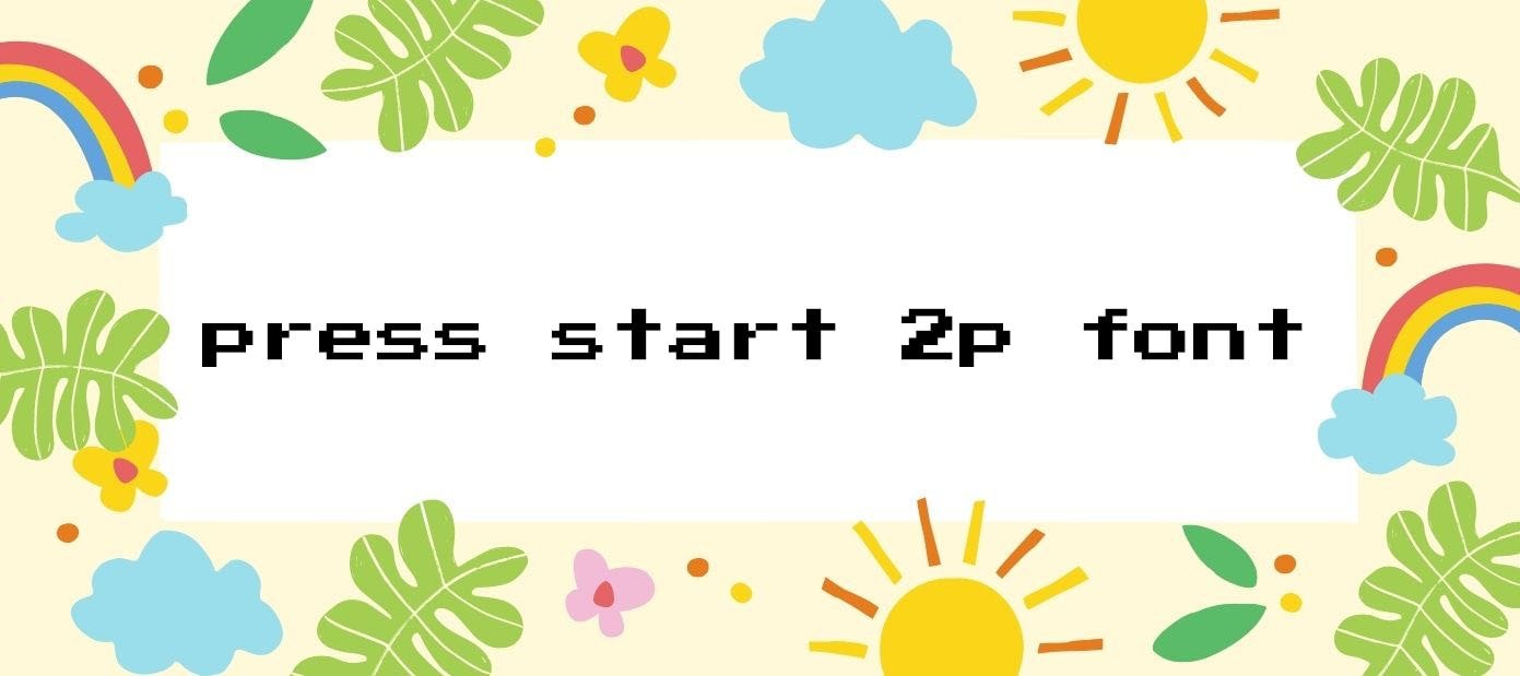 Press Start 2P Font Free Download