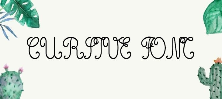 Cursive Font Free Download