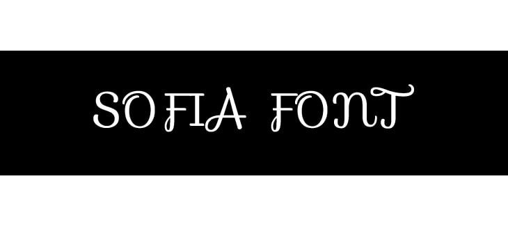 Sofia Font Free Download