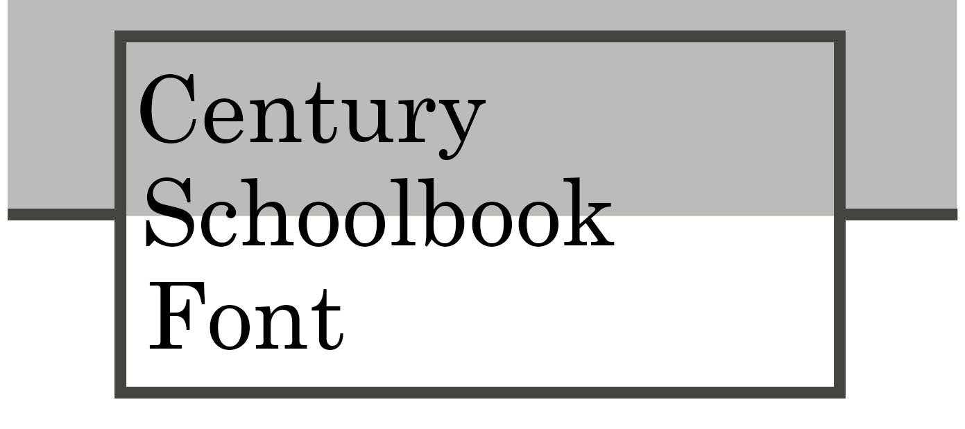 Century Schoolbook Font Free Download