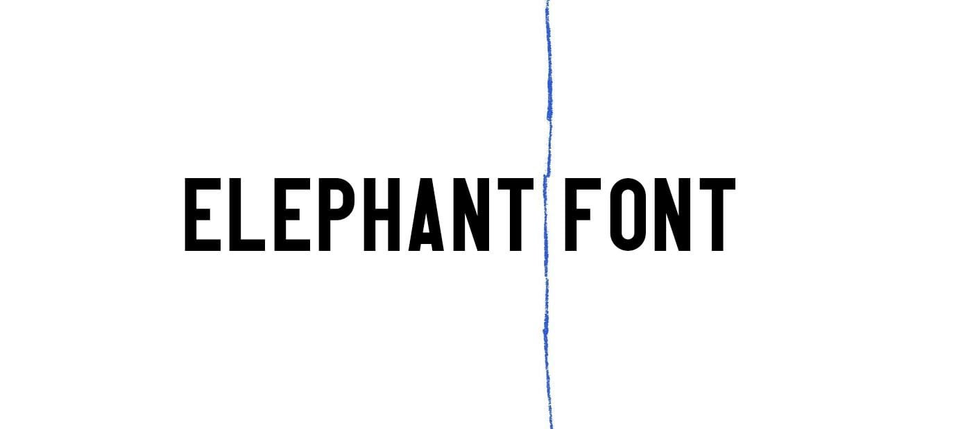 Elephant Font Free Download