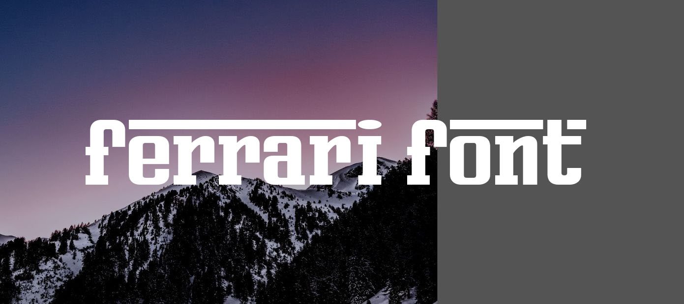Ferrari Font Free Download