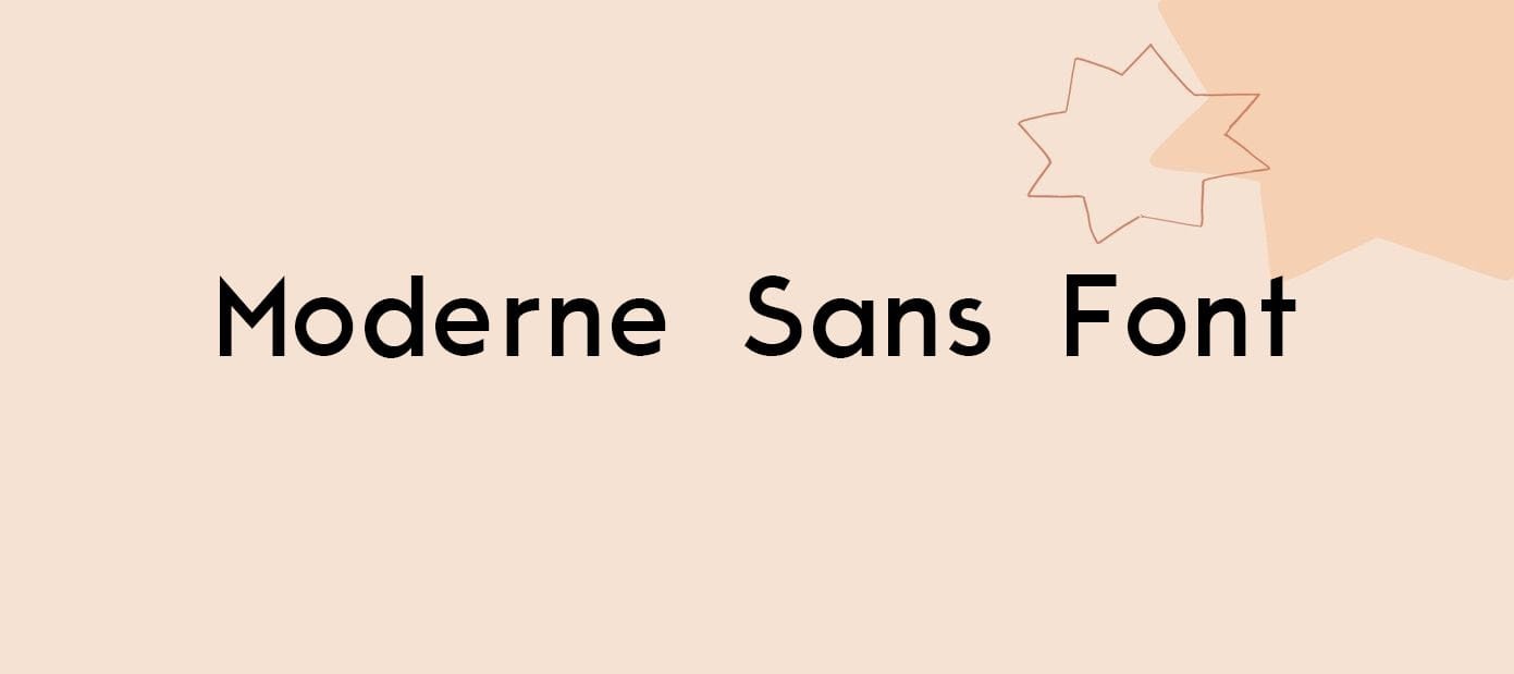 Moderne Sans Font Free Download