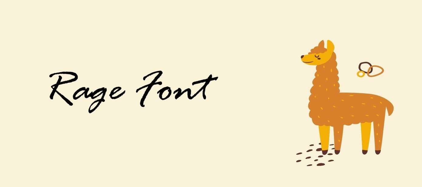 Rage Font Free Download
