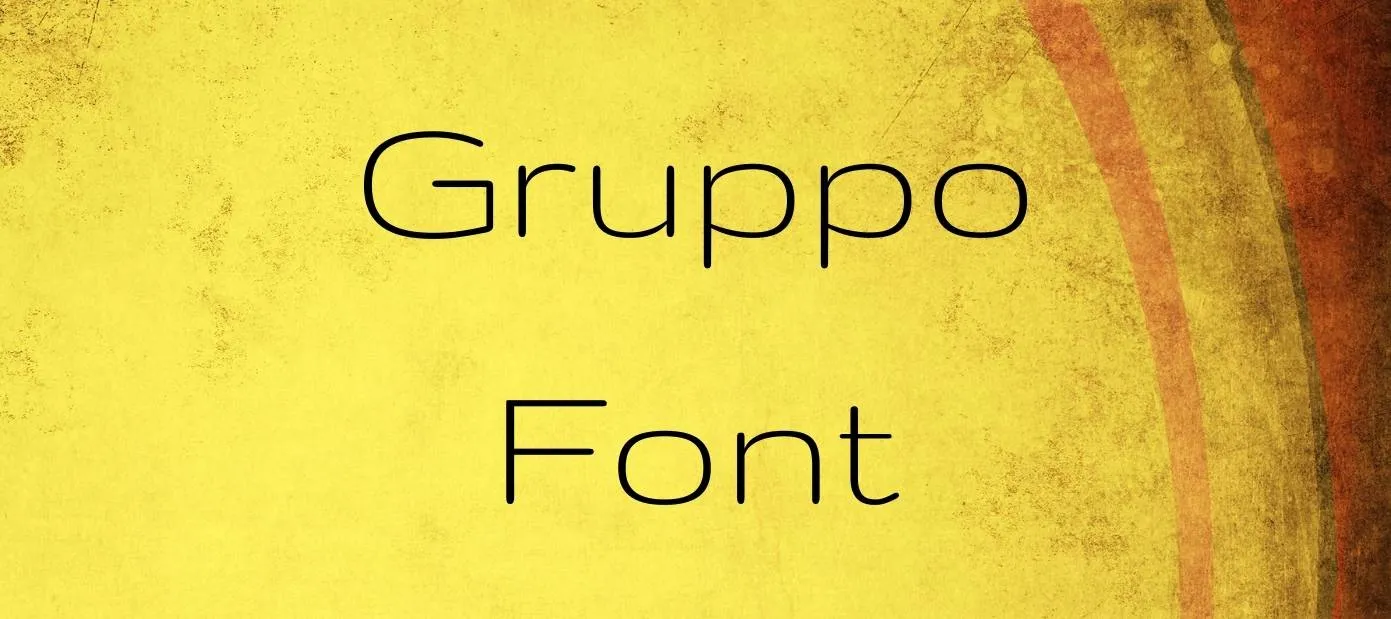 Gruppo Font Free Download