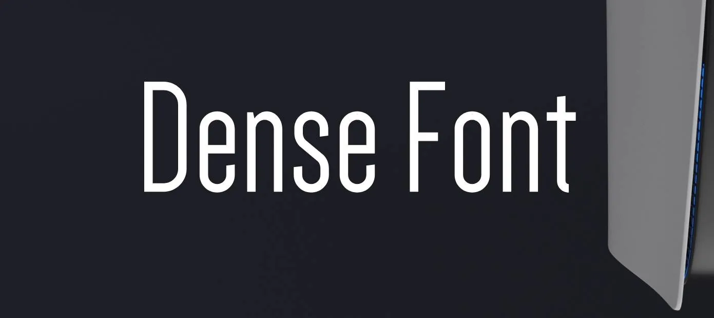 Dense Font Free Download