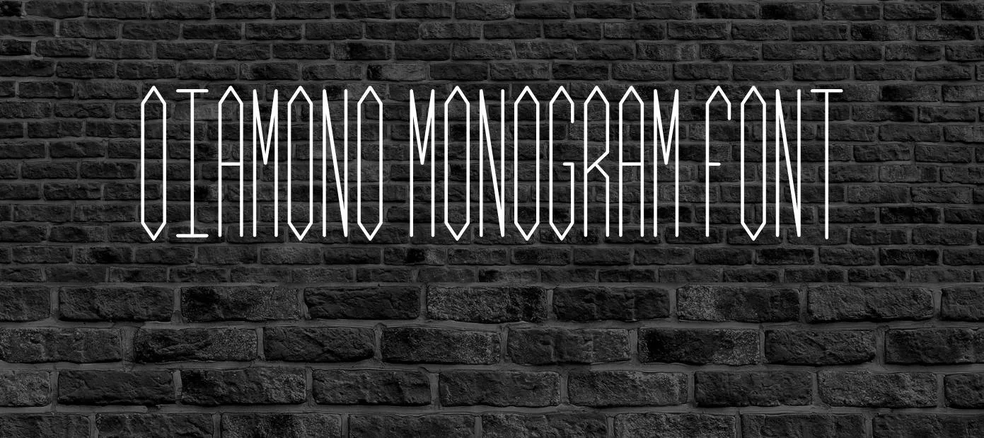 Diamond Monogram Font Free Download