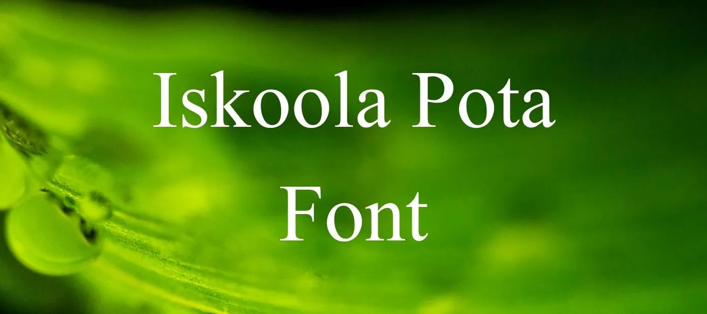Iskoola Pota Font Free Download