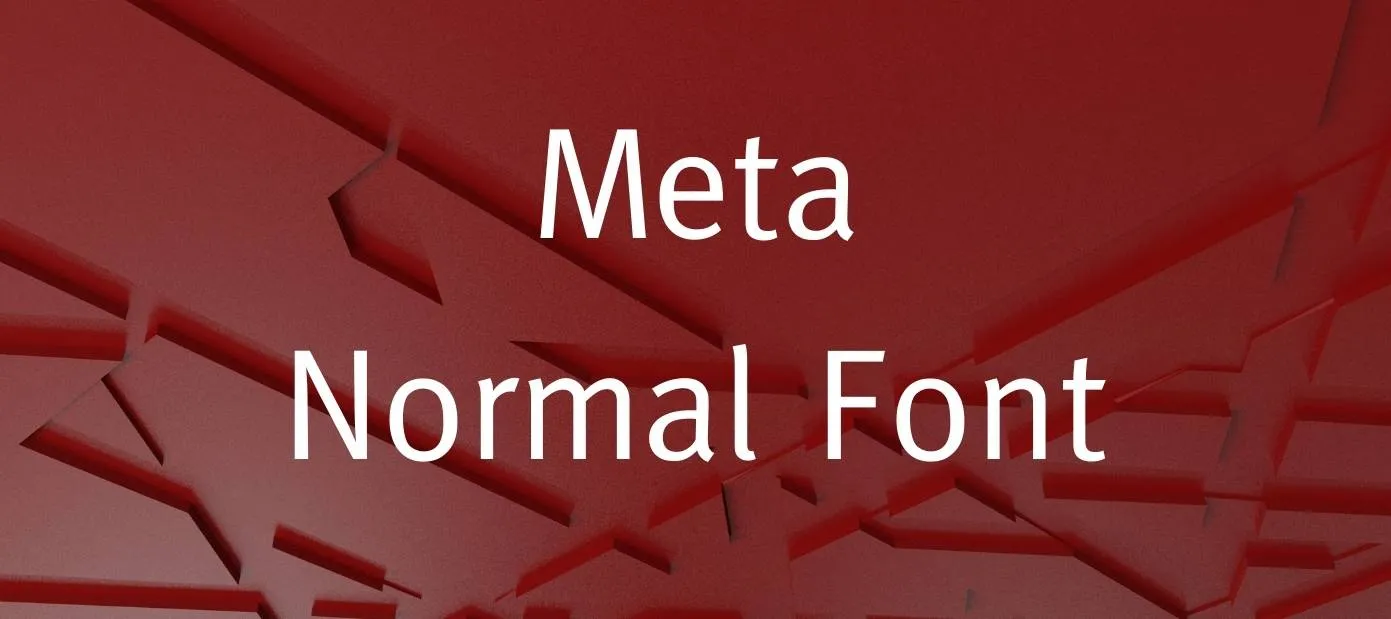 Meta Normal Font Free Download