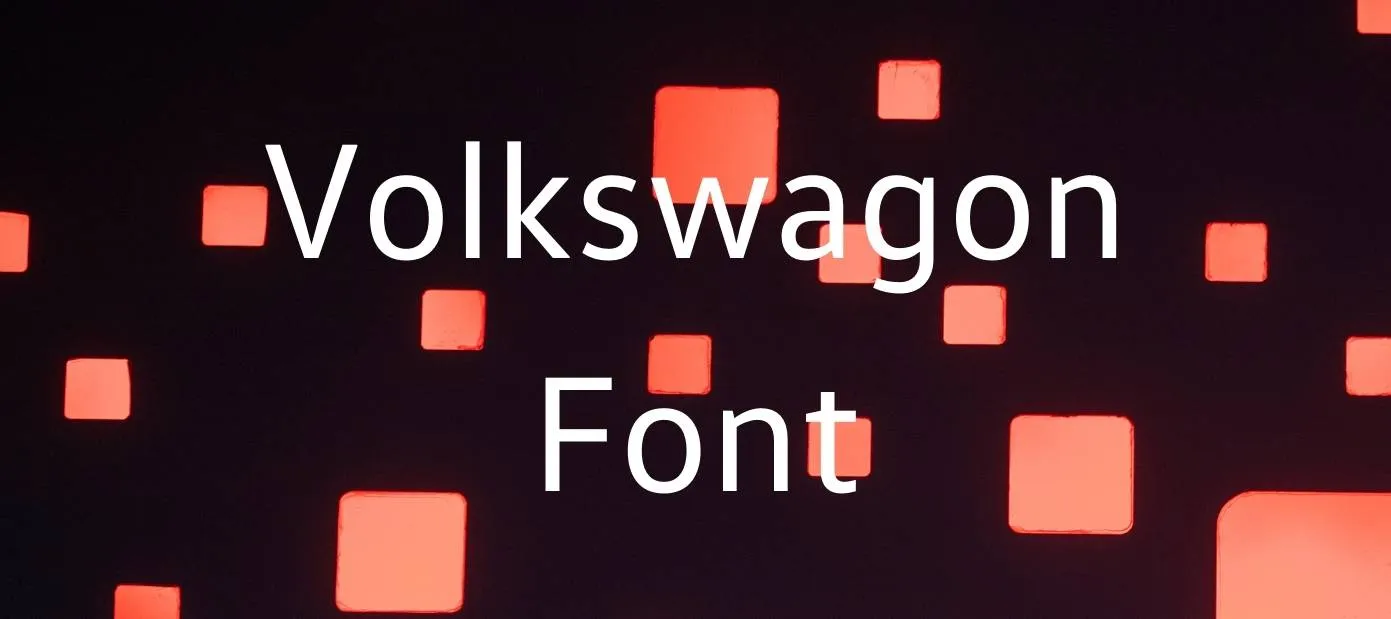 Volkswagon Font Free Download