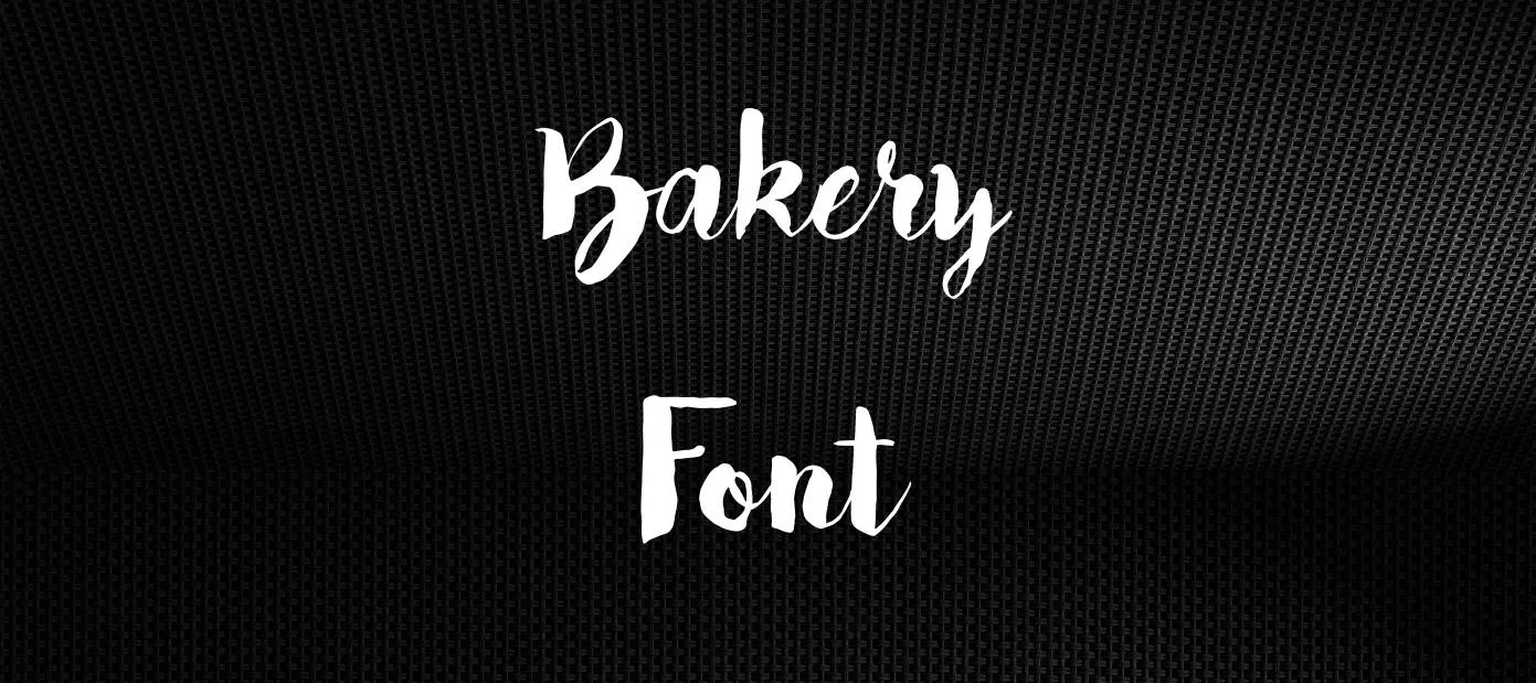 Bakery Font Free Download