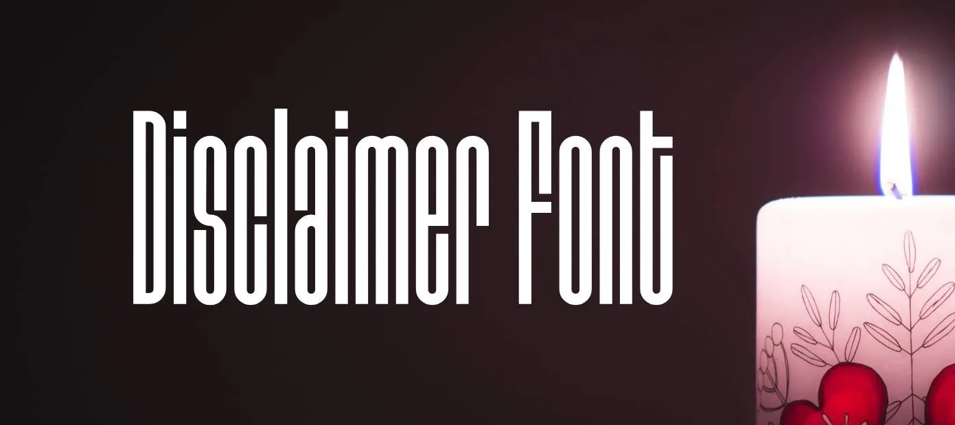 Disclaimer Font Free Download