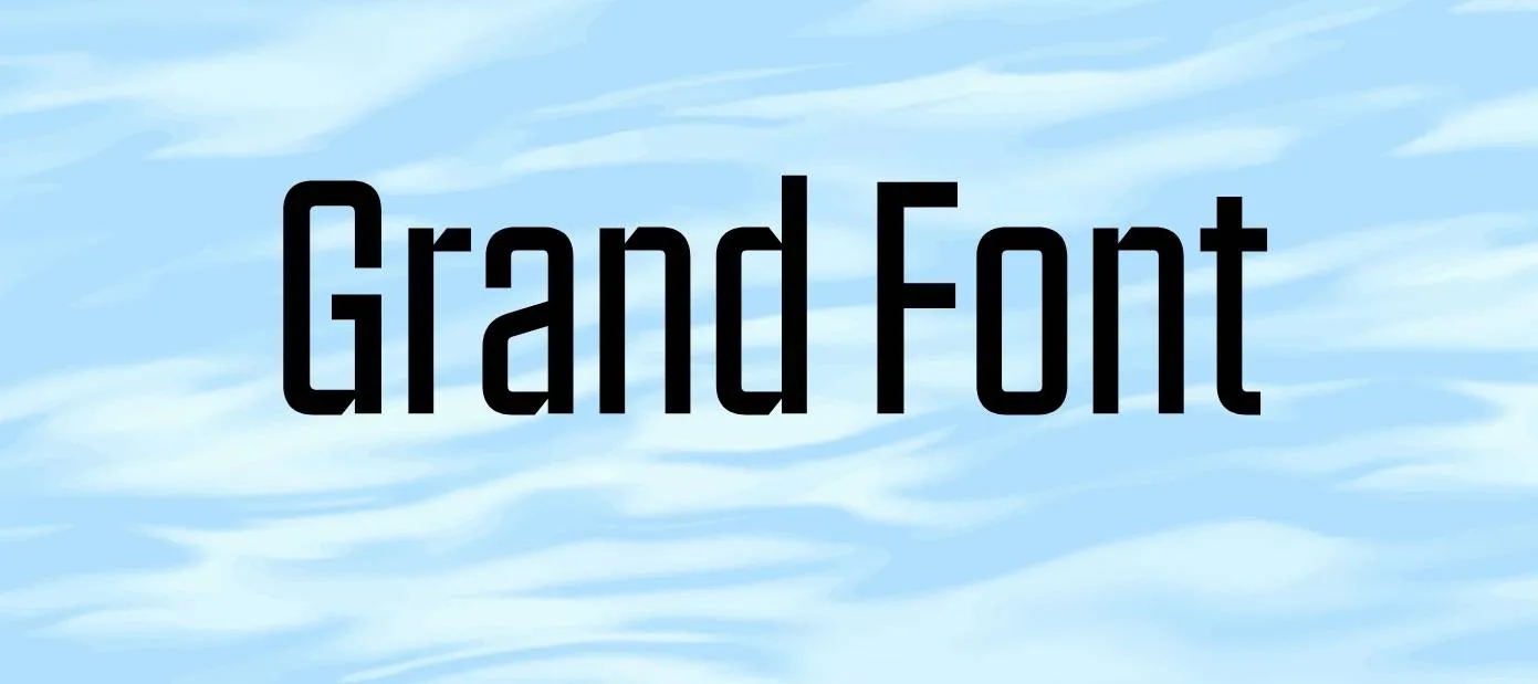Grand Font Free Download