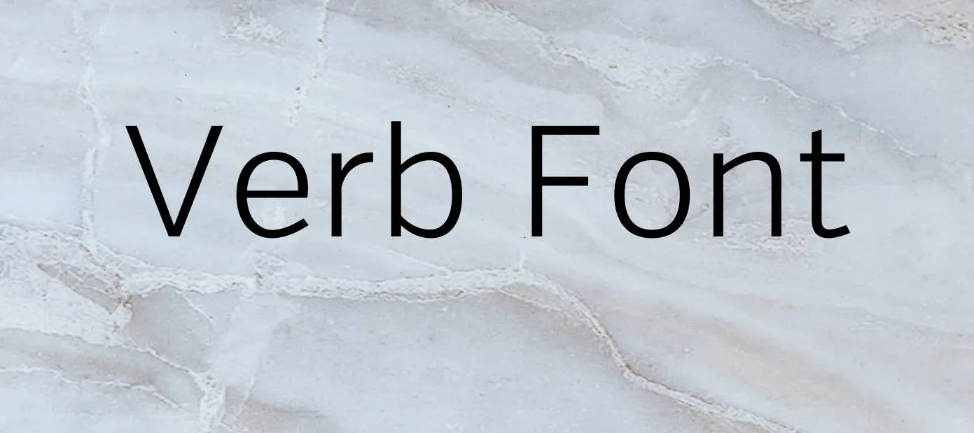 Verb Font Free Download