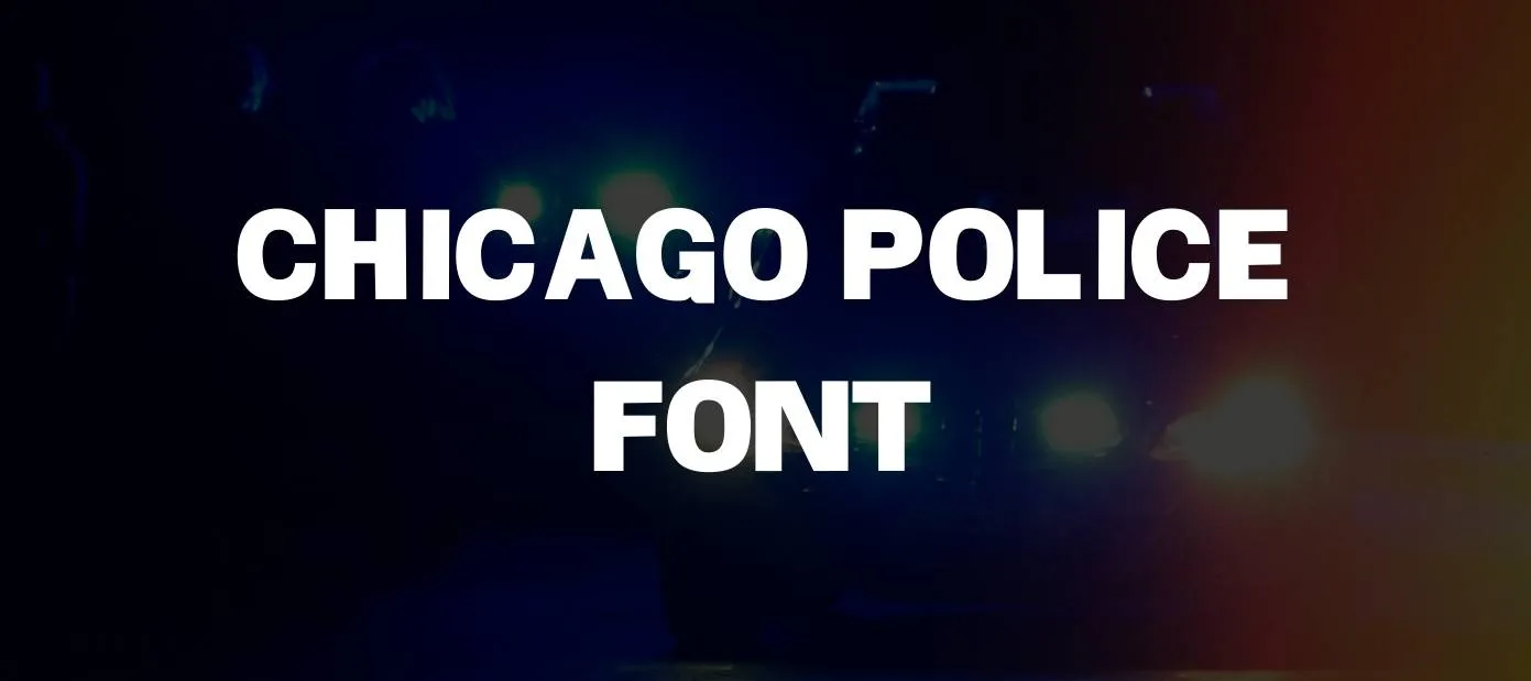 Chicago Police Font Free Download