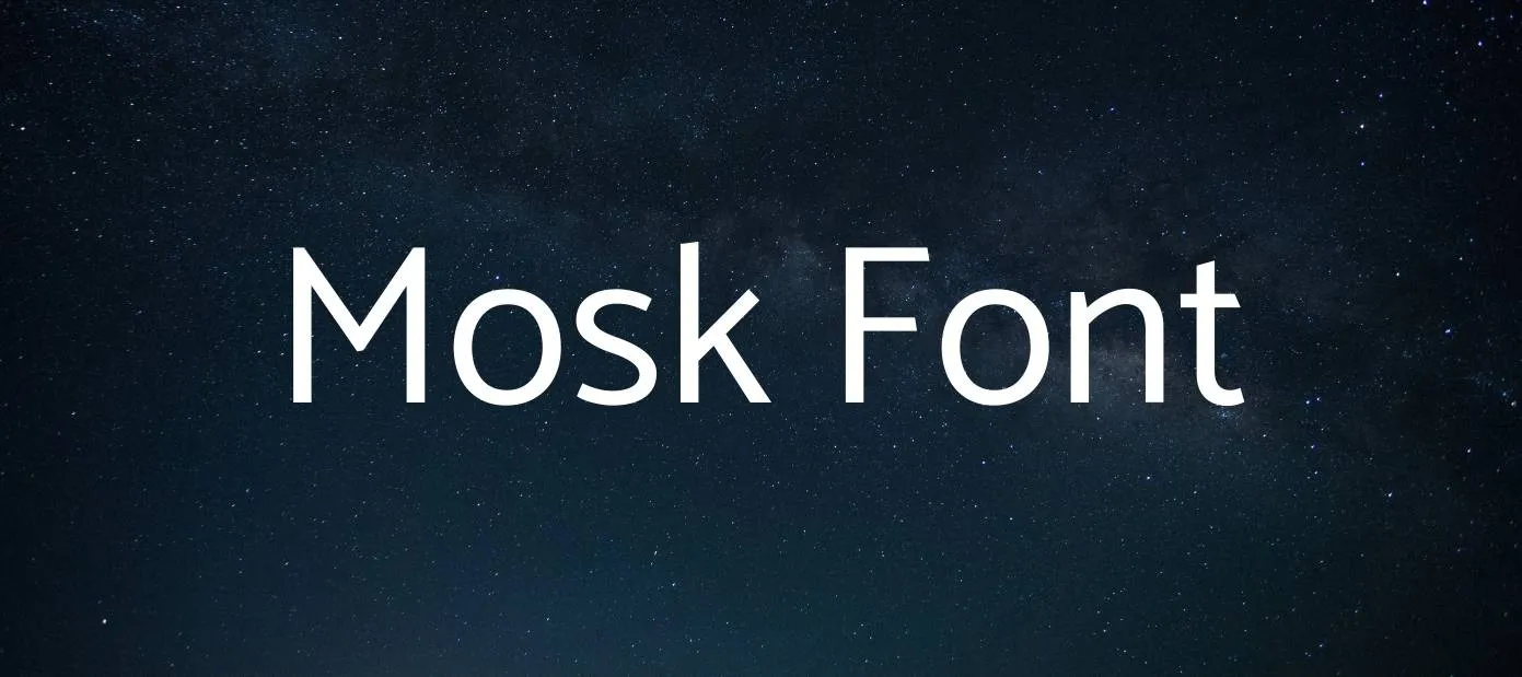 Mosk Font Free Download