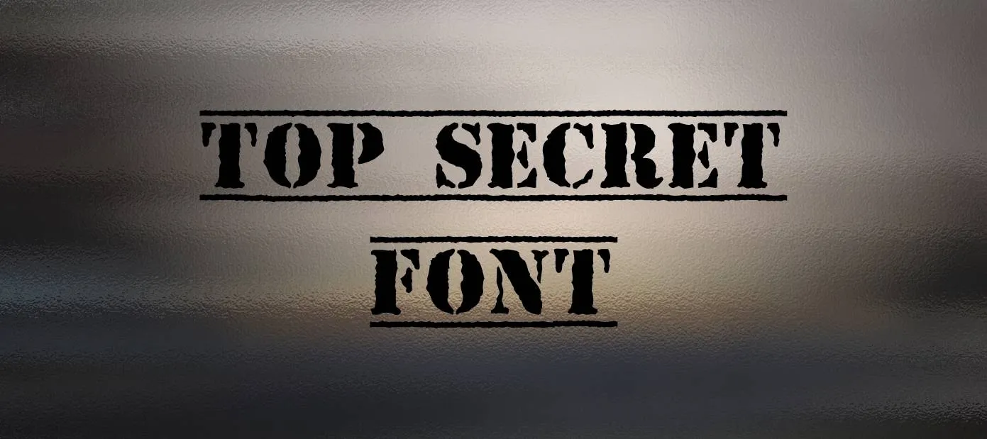 Top Secret Font Free Download
