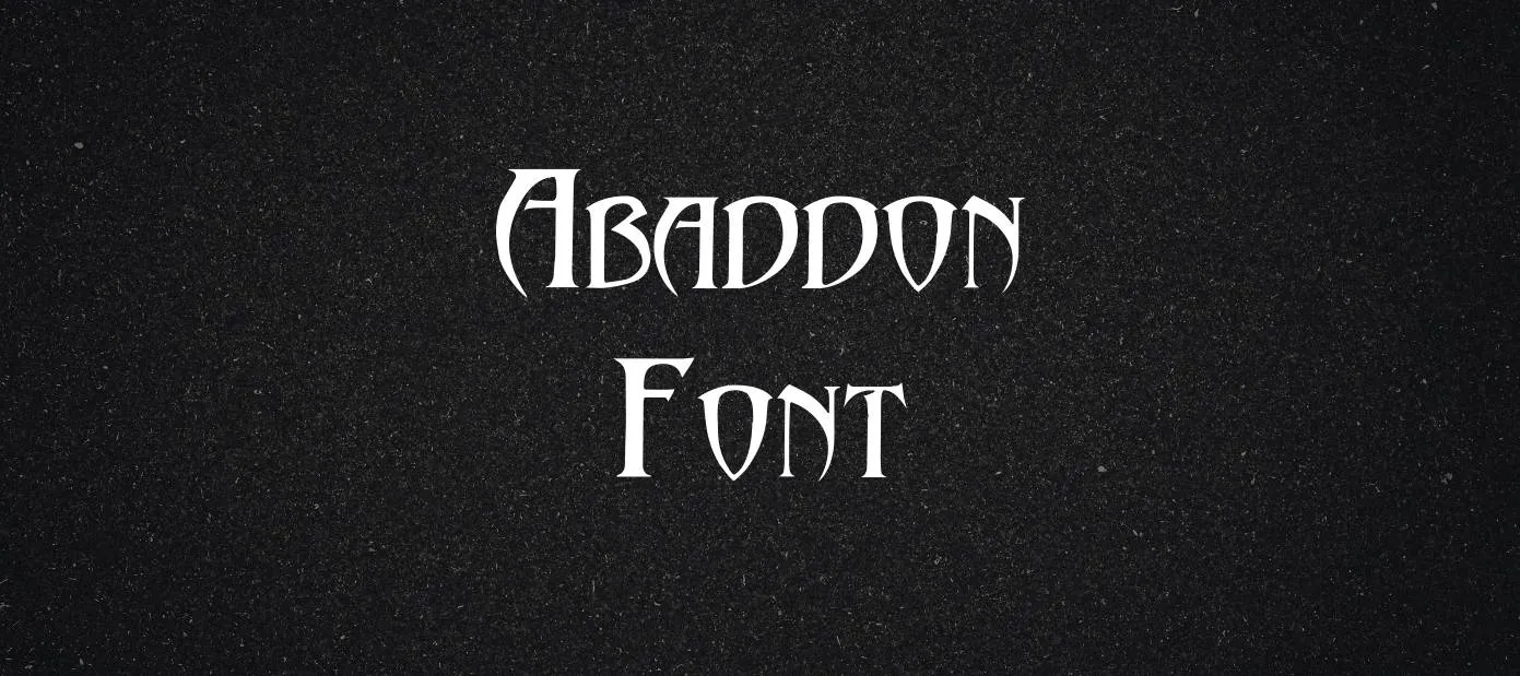 Abaddon Font Free Download