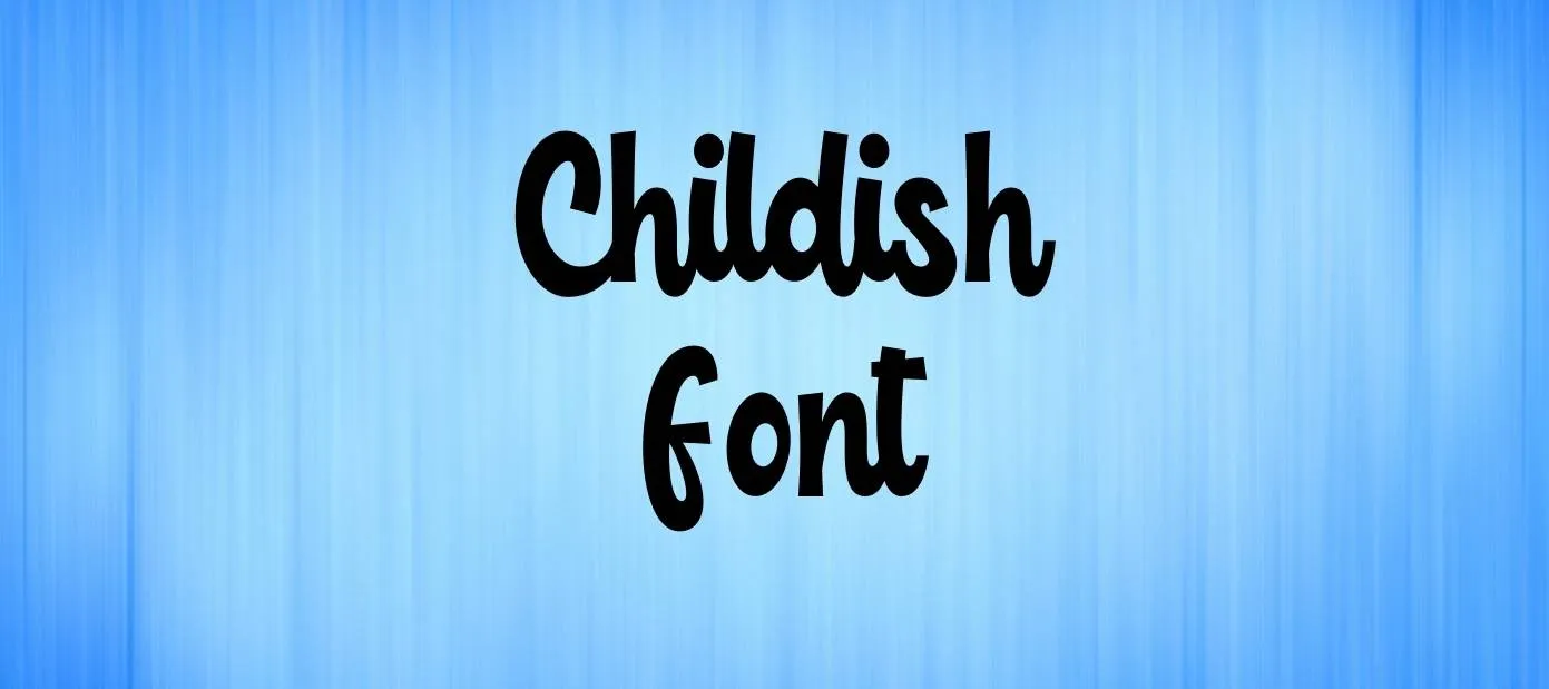 Childish Font Free Download