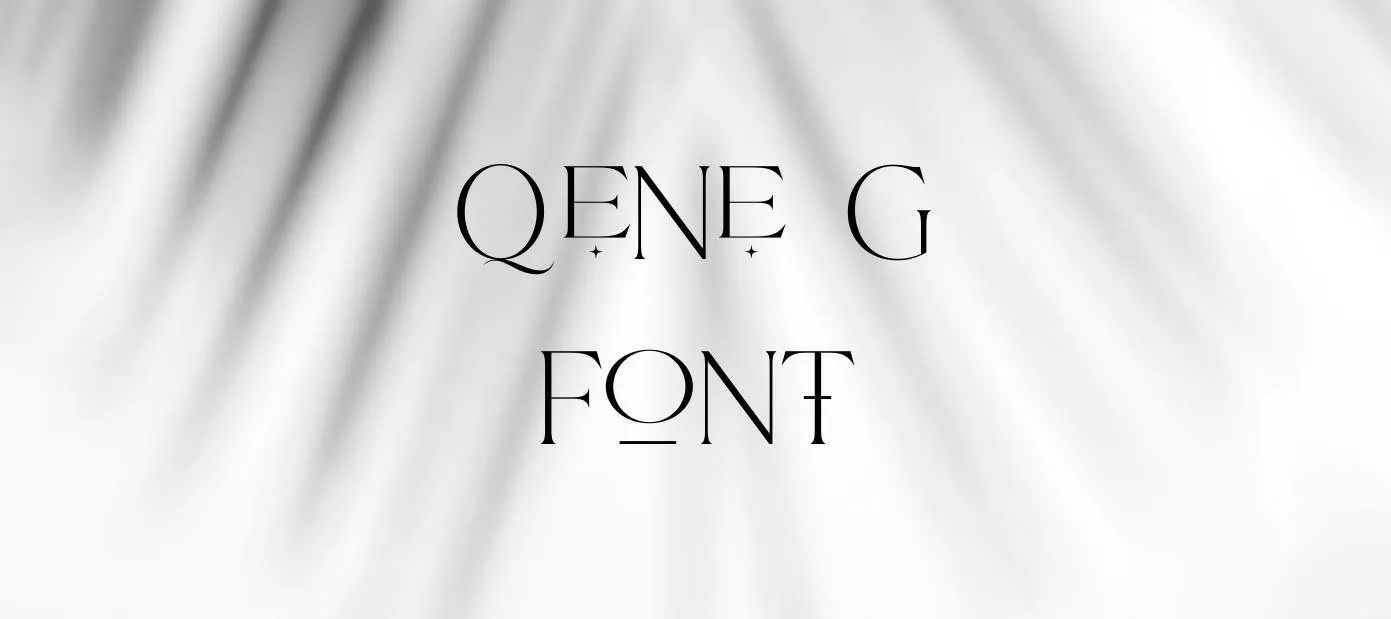 Qene-g Font Free Download