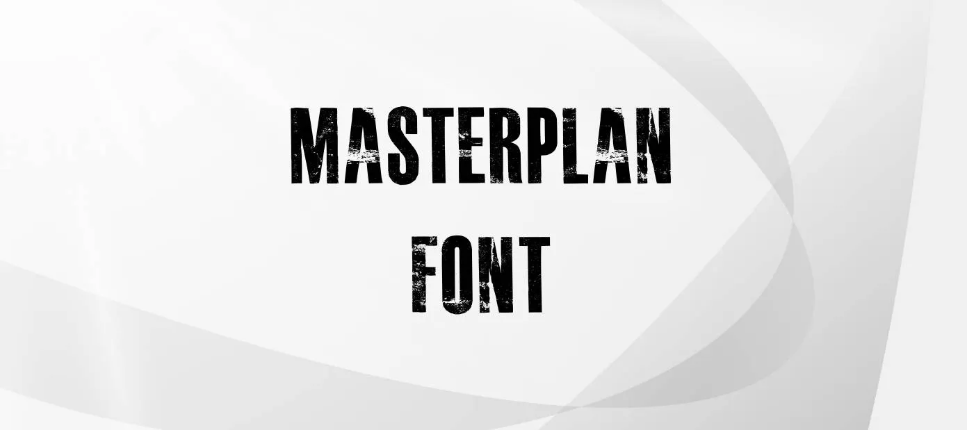 Masterplan Font Free Download