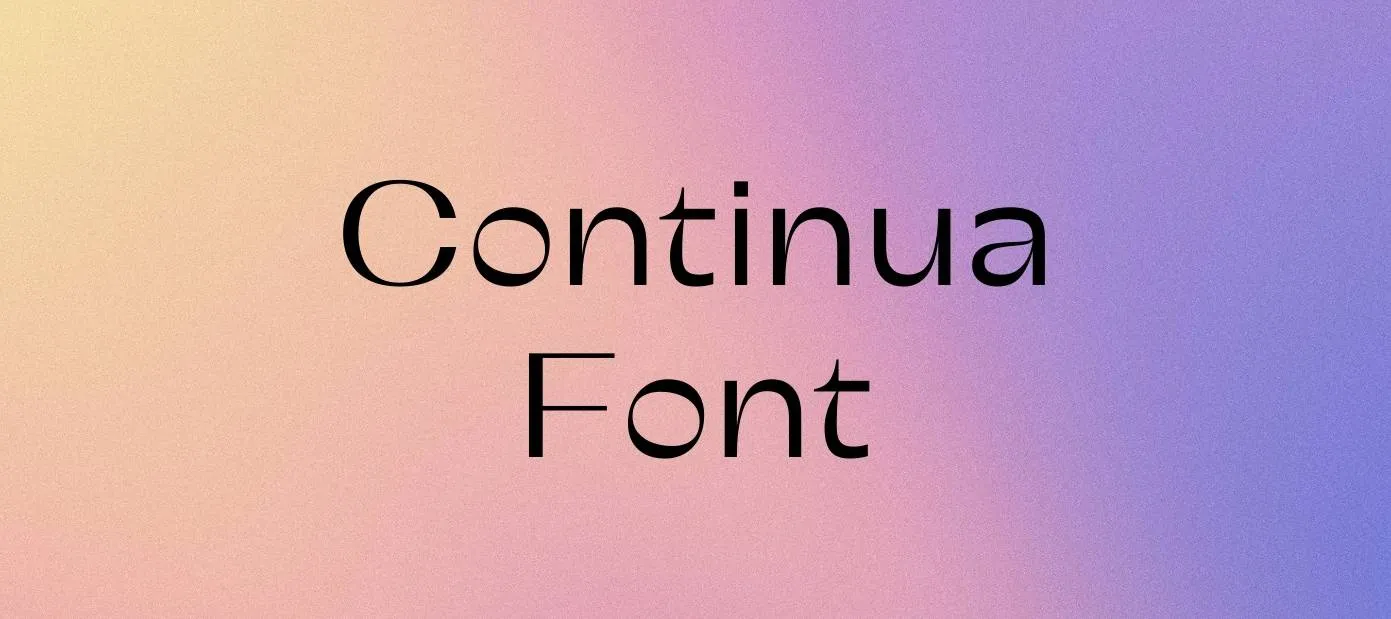 Continua Font Free Download