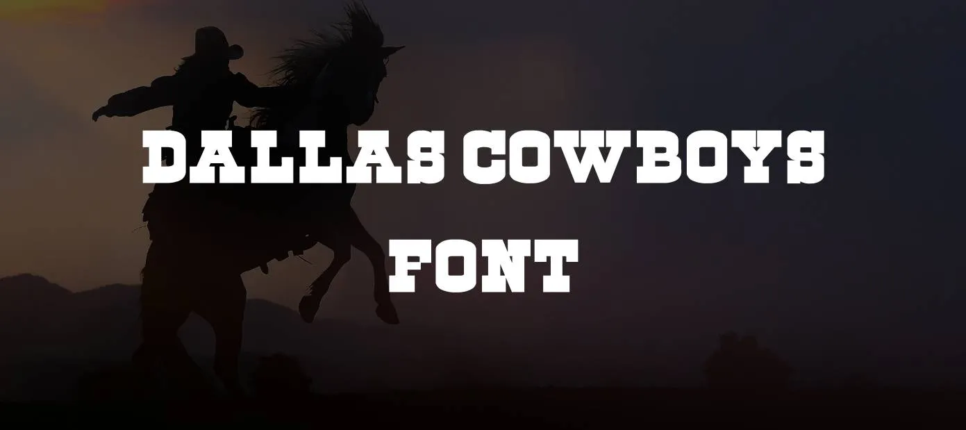 Dallas Cowboys Font Free Download