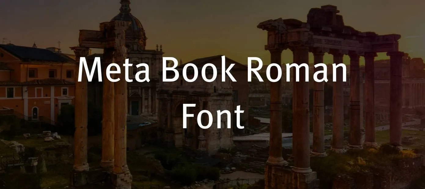 Meta Book Roman Font Free Download