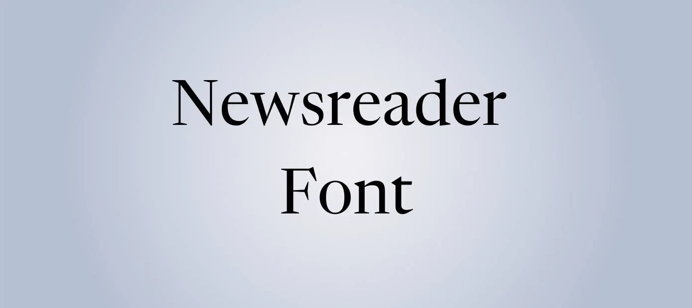 Newsreader Font Free Download