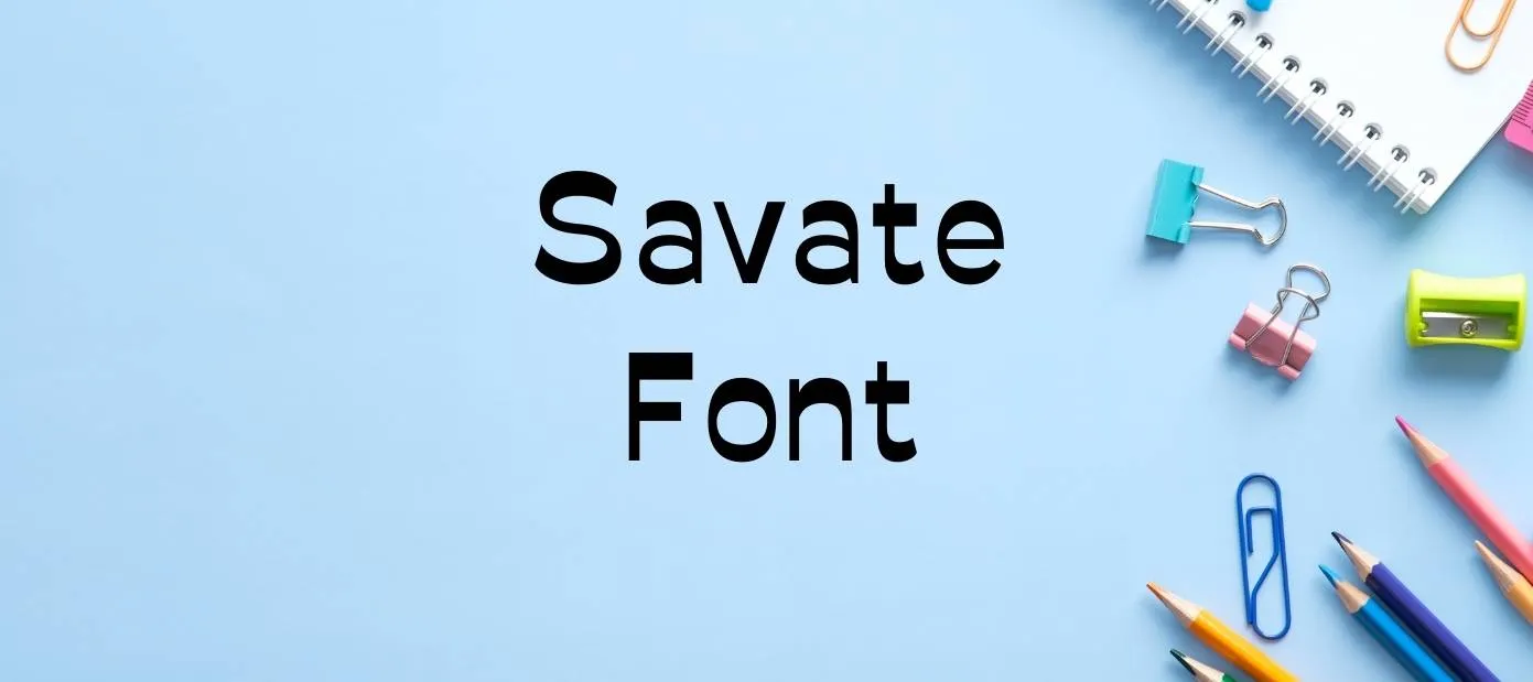 Savate Font Free Download