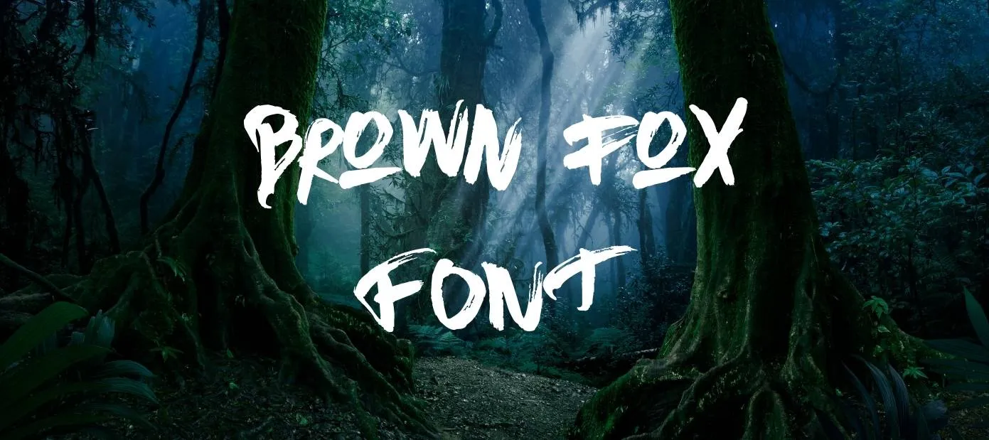 Brown Fox Font Free Download