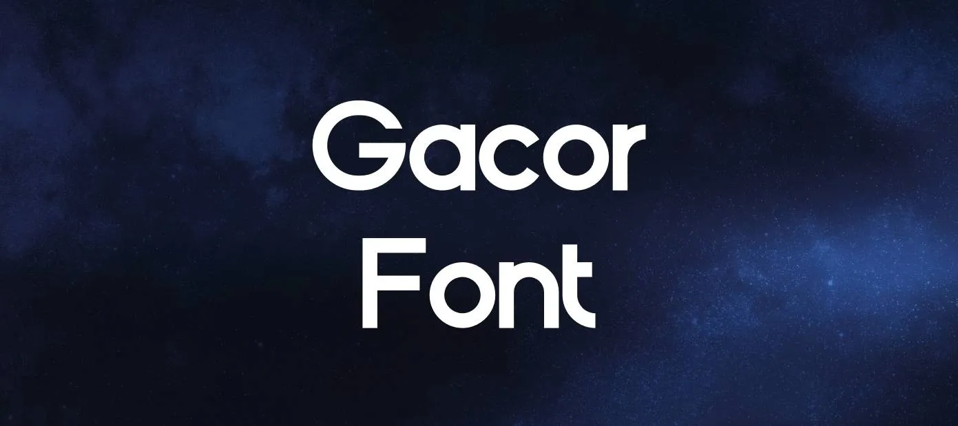 Gacor Font Free Download