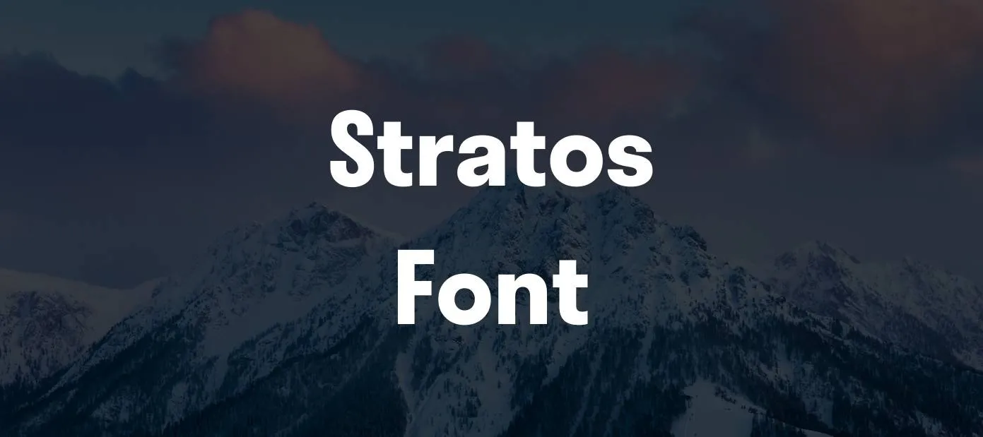 Stratos Font Free Download