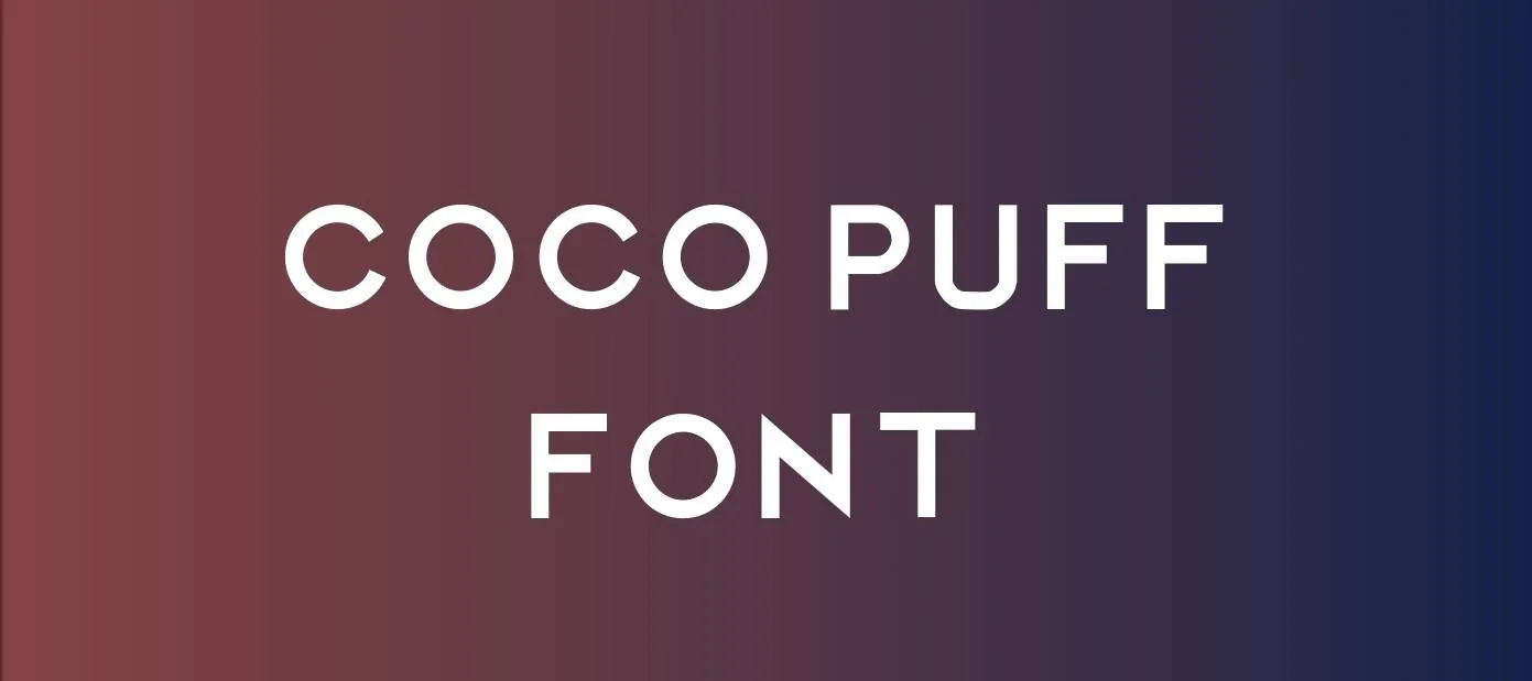 Coco Puff Font Free Download