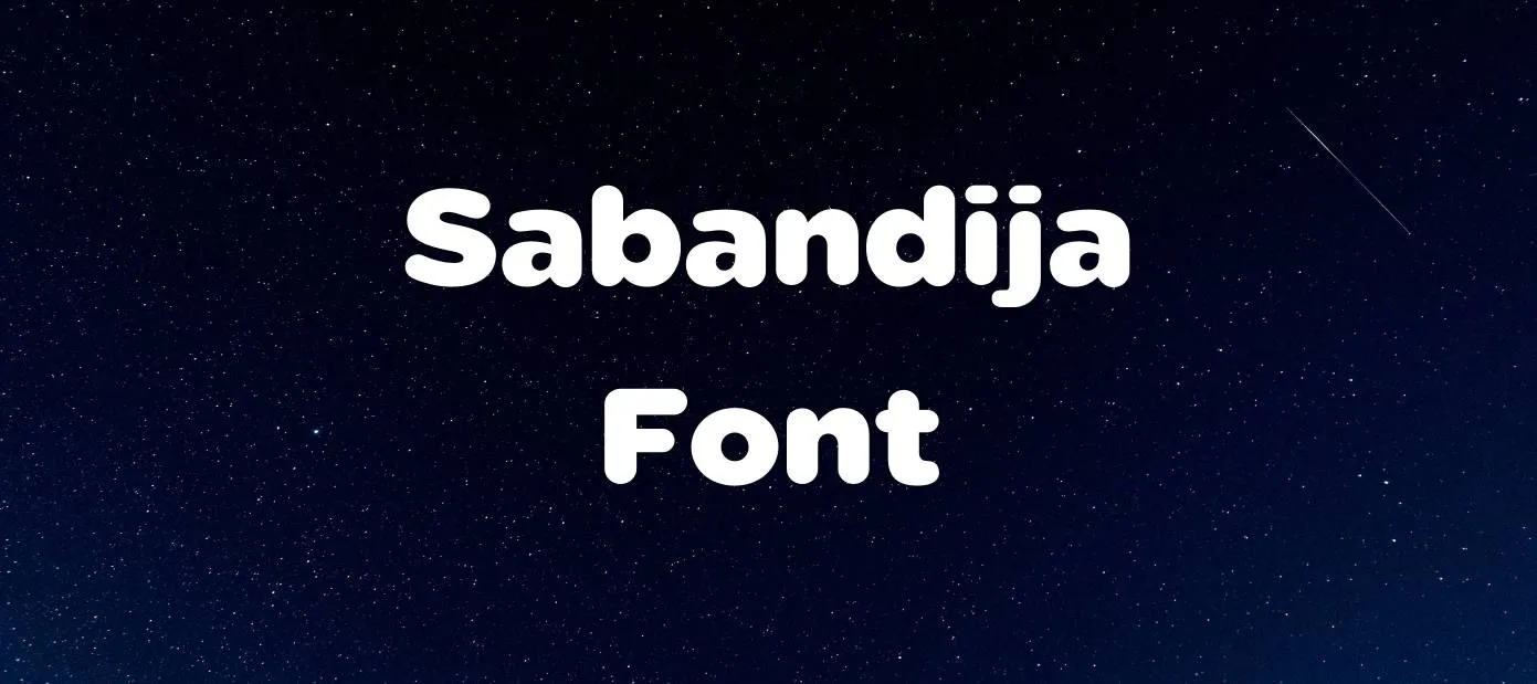 Sabandija Font Free Download
