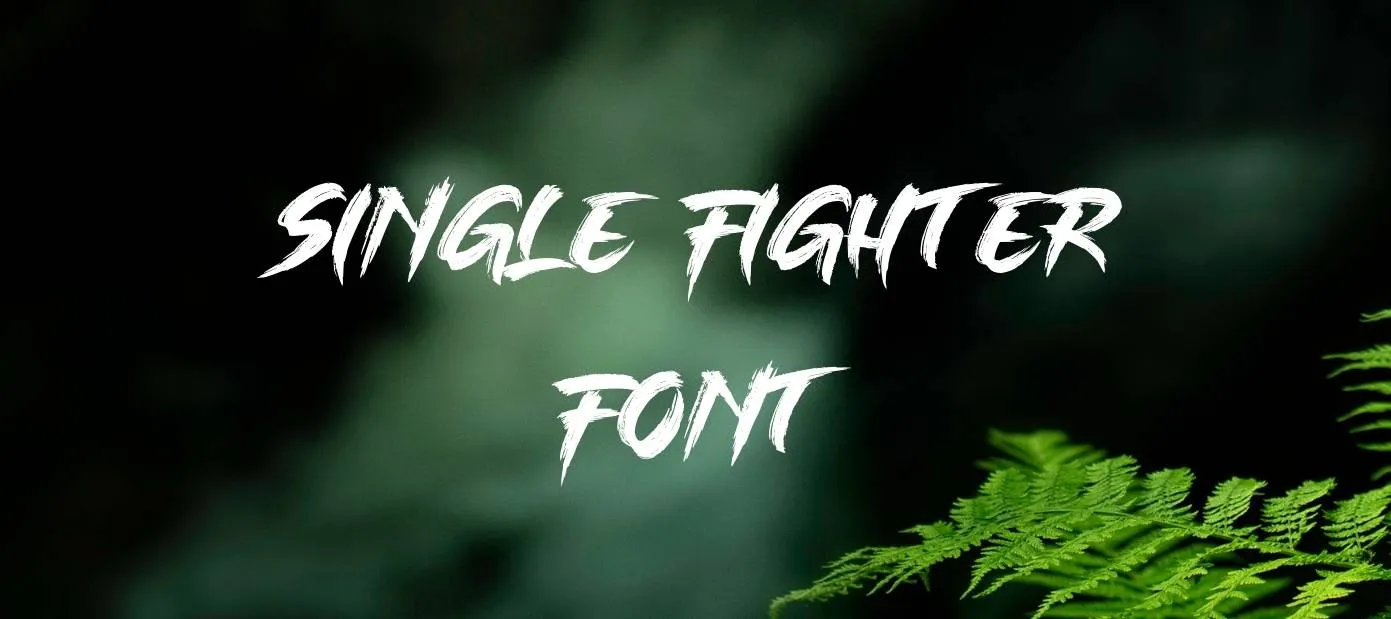 Single Fighter Font Free Download