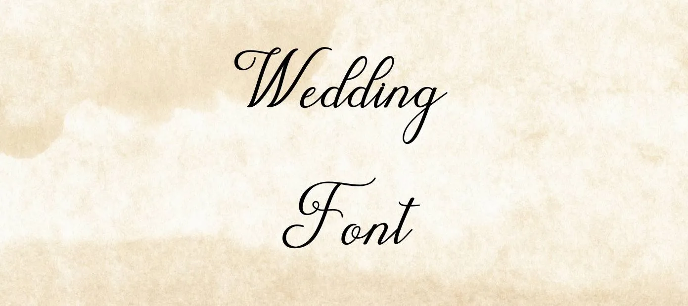 Wedding Font Free Download