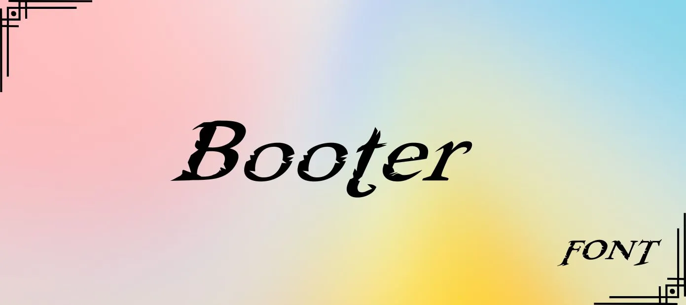Booter Font Free Download