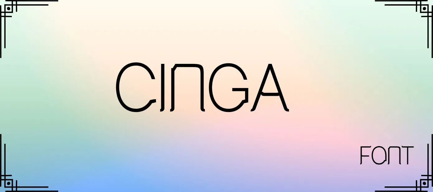 Cinga Font Free Download