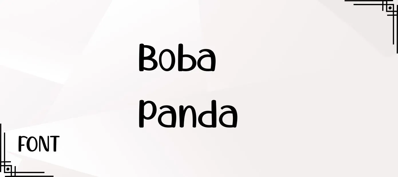 Boba Panda Font Free Download