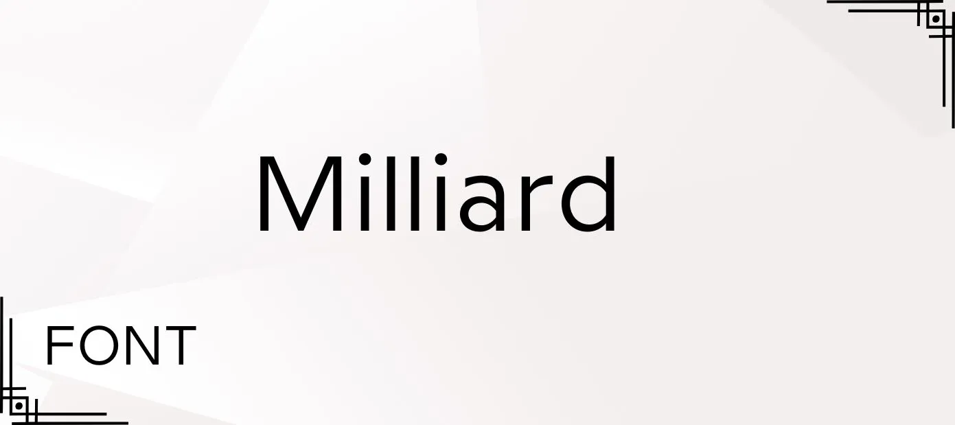 Milliard Font Free Download