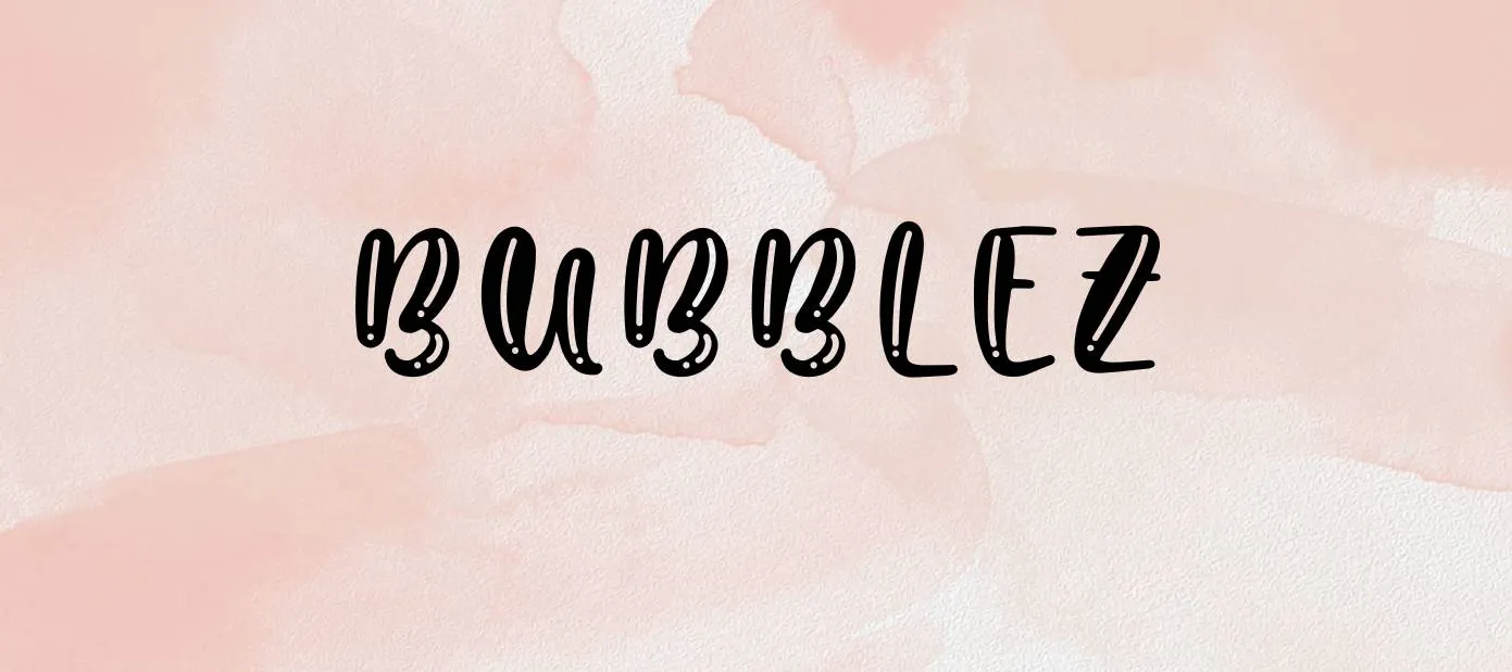 Bubblez Font Free Download