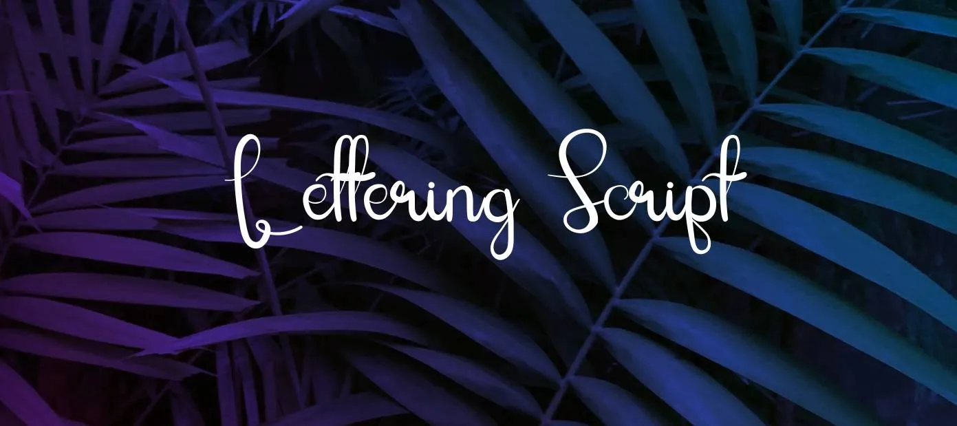 Lettering Script Font Free Download