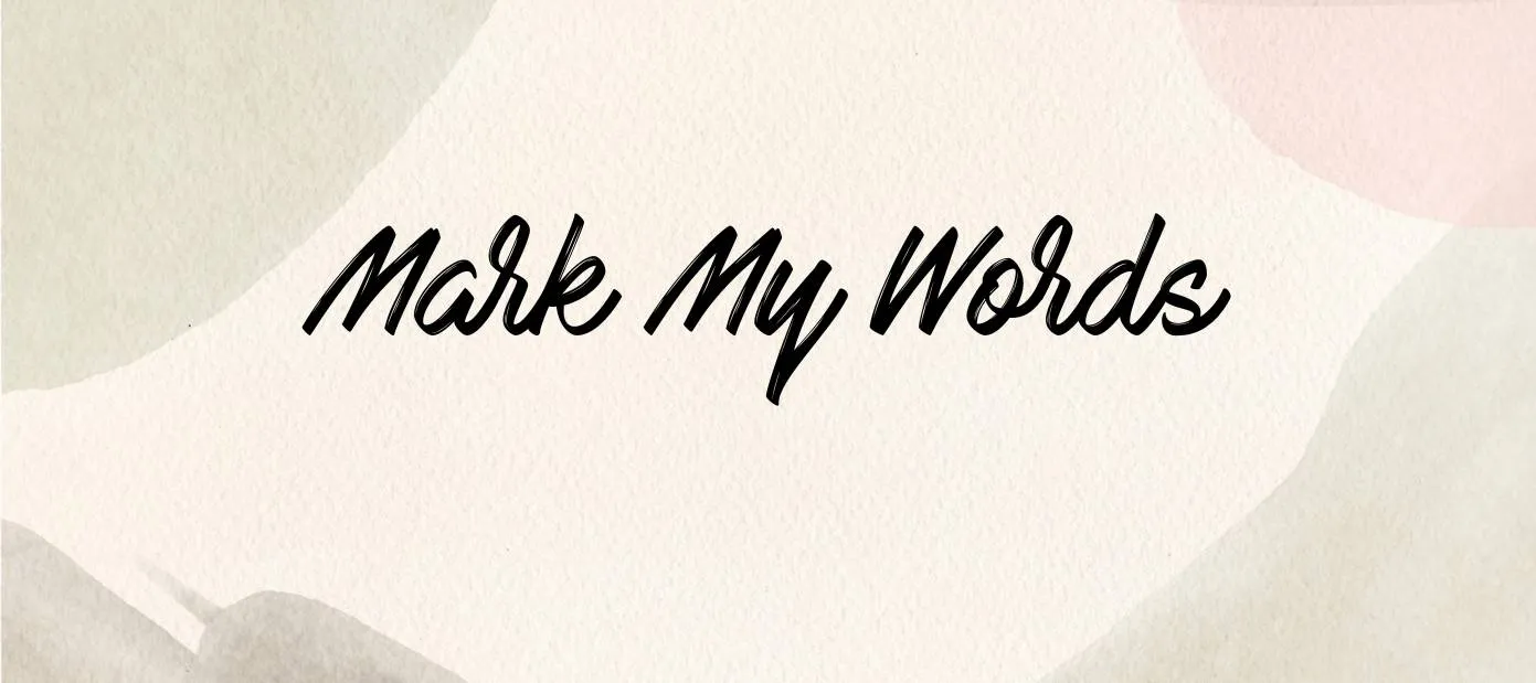 Mark My Words Font Free Download