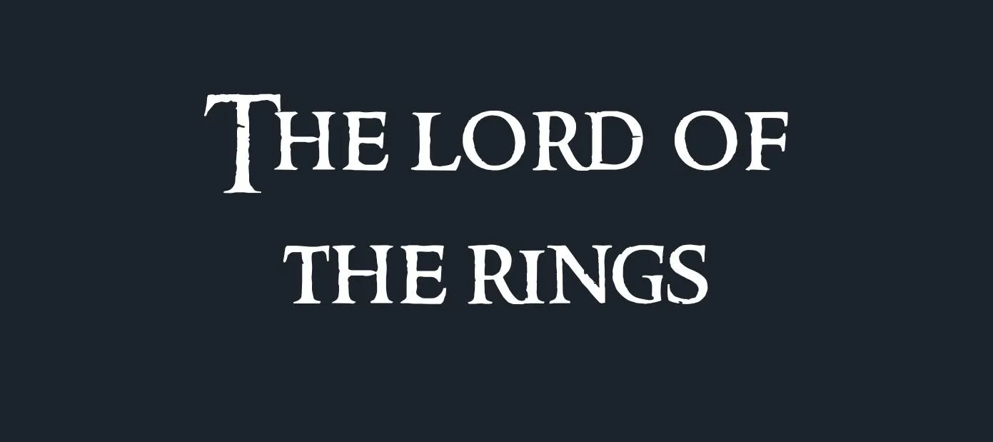 The Lord of the Rings Font Free Download